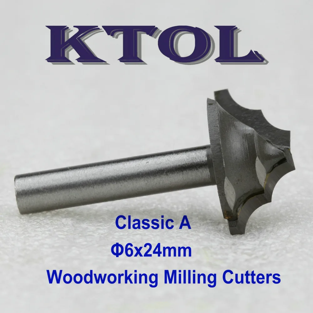 6x24mm A V Groove Ogee CNC Router Bit Woodworking Milling Cutter ...