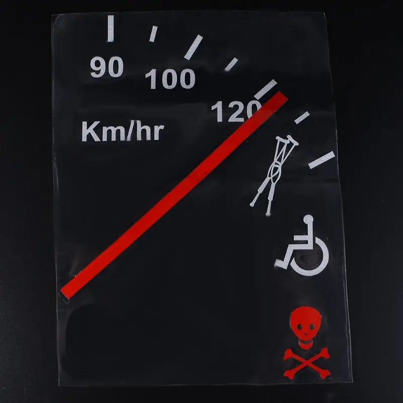 Speeding Safe Warning Funny Speedometer Car Decal Sticker Vinyl Window ...