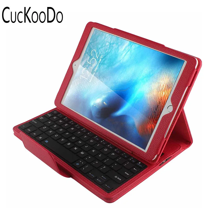 CucKooDo Detachable Hidden Wireless Bluetooth Keyboard Folio PU Leather ...