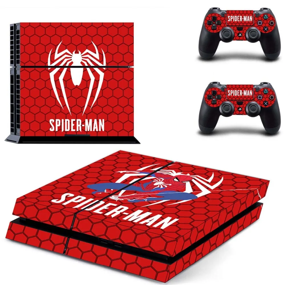 Spider-Man Skin Sticker Decal For PS4 - 3 Patterms - ConsoleSkins.co
