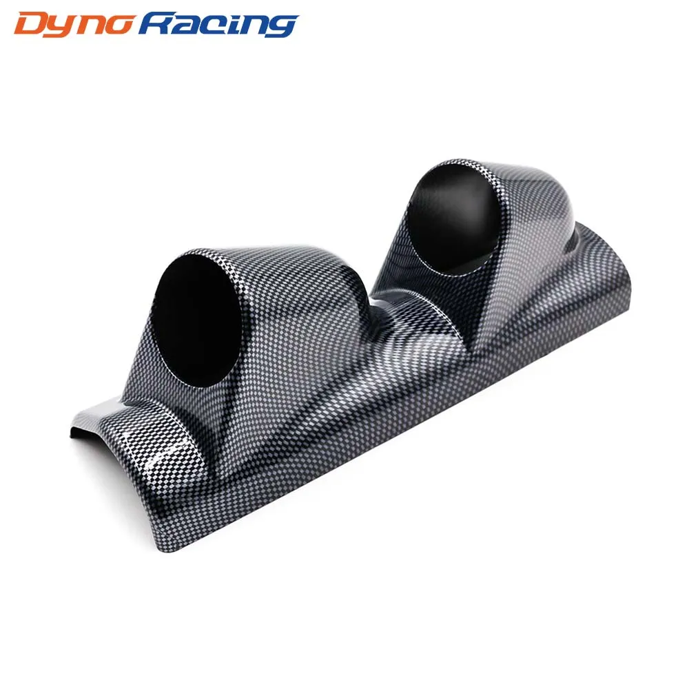 Car-Gauge-pod-2-52mm-Universal-Carbon-Fiber-A-Pillar-Pod-2-Holes-Gauge ...