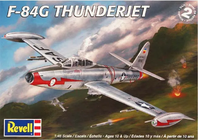 Revell MODEL 1/48 SCALE military models #85 5481 F 84G Thunderjet ...