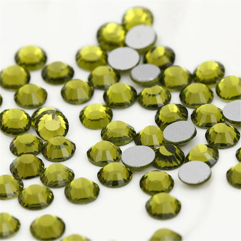 SS3 SS30 Size Select Loose Olive Green Color Flatback Crystal ... SS3 SS30 Size Select Loose Olive Green Color Flatback Crystal ...