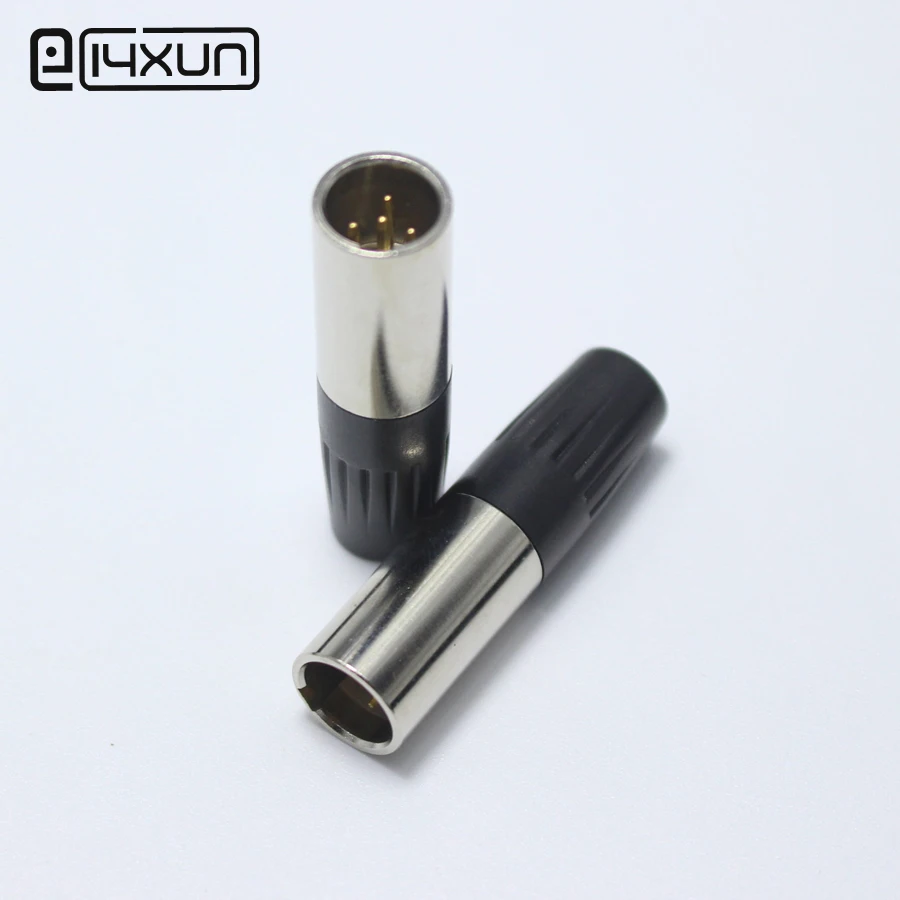 1pcs Mini XLR 4 pin Male Plug Audio Microphone Chassis Mount XLR Audio ...