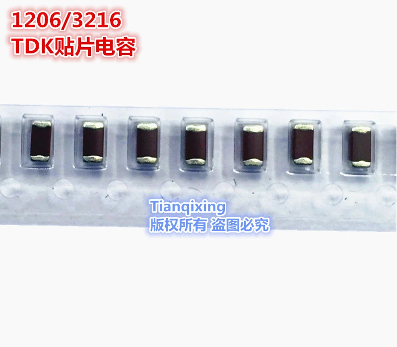 100pcs 1206 332j 3300pf 3.3nf 630v Npo Cog 5% Chip Smd Ceramic ...