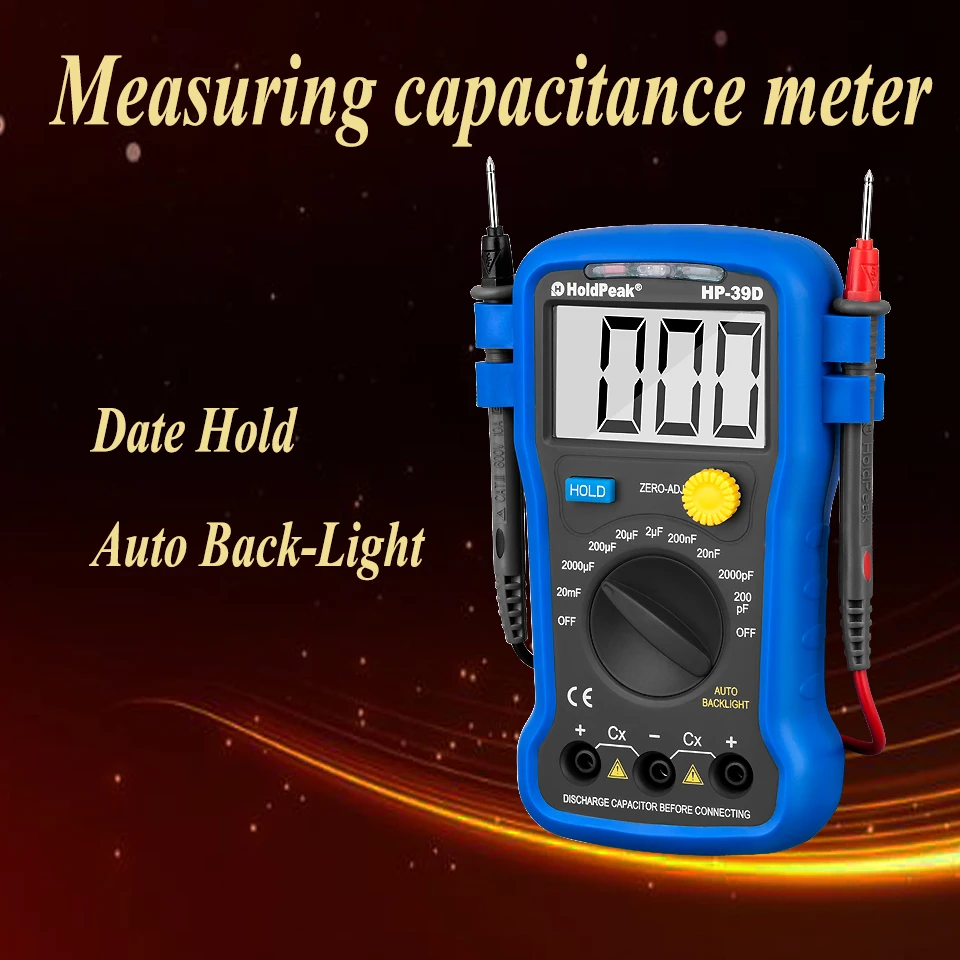 HP-39D Mini Handheld Digital Multimeter 1999 Counts (HP-39D)