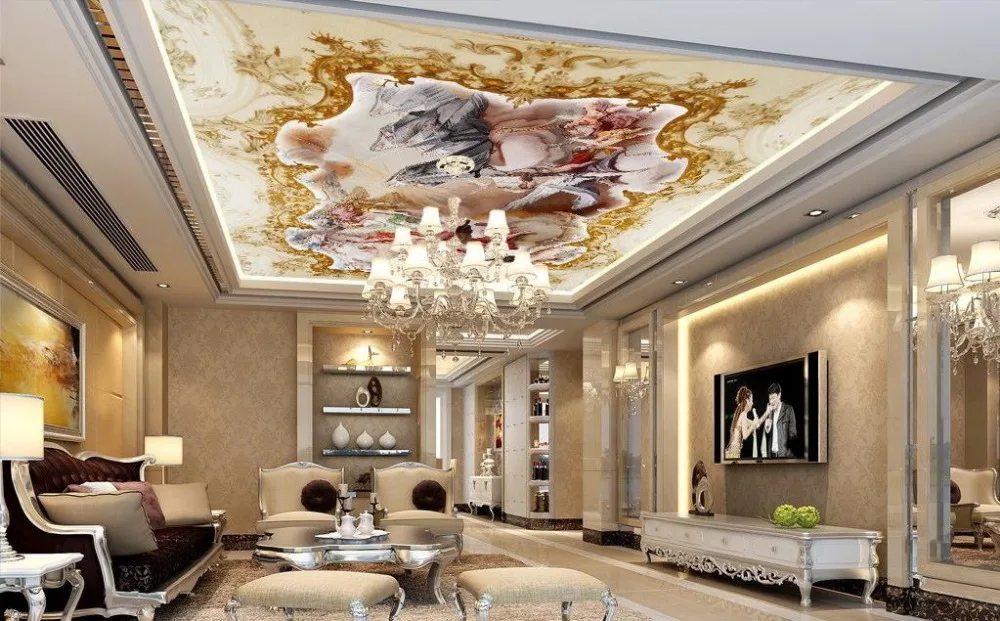 Custom 3d ceiling murals wallpaper Angel god Christ 3d wallpaper for ...