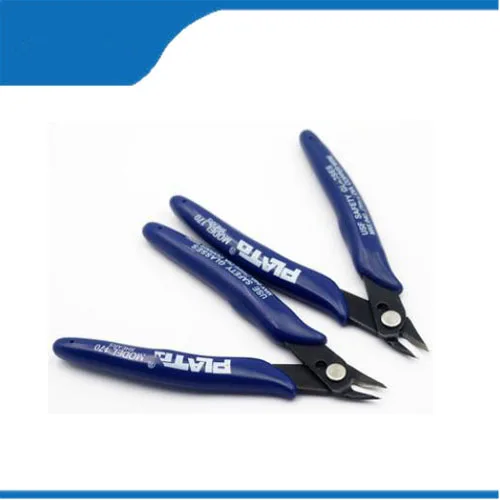 1pc Blue Handle Diagonal Plier Electrical Wire Cable Cutters Cutting ...