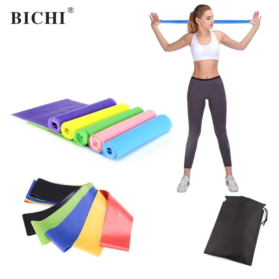 BICHI Resistance Bands Rubber Loops Latex Yoga Gym Strength Training ...