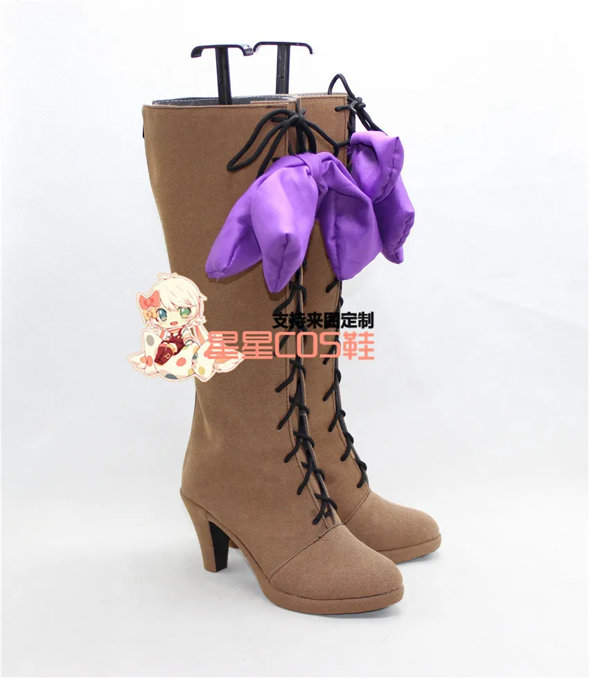 Black Butler Kuroshitsuji Alois Trancy High Heel Brown Cosplay Shoes ...