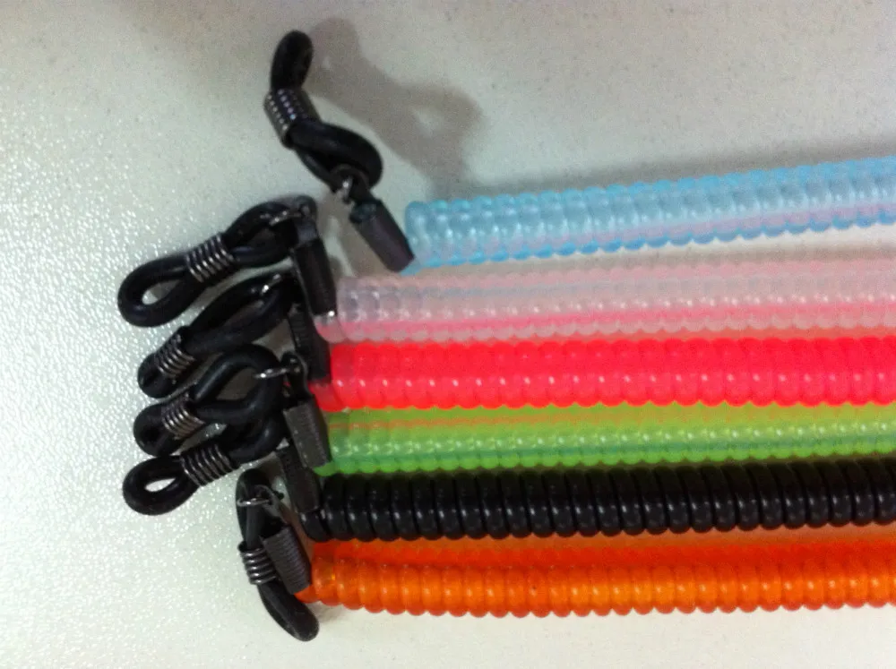 stretchy elastic kids eyeglass spiral coil sport cords retainer