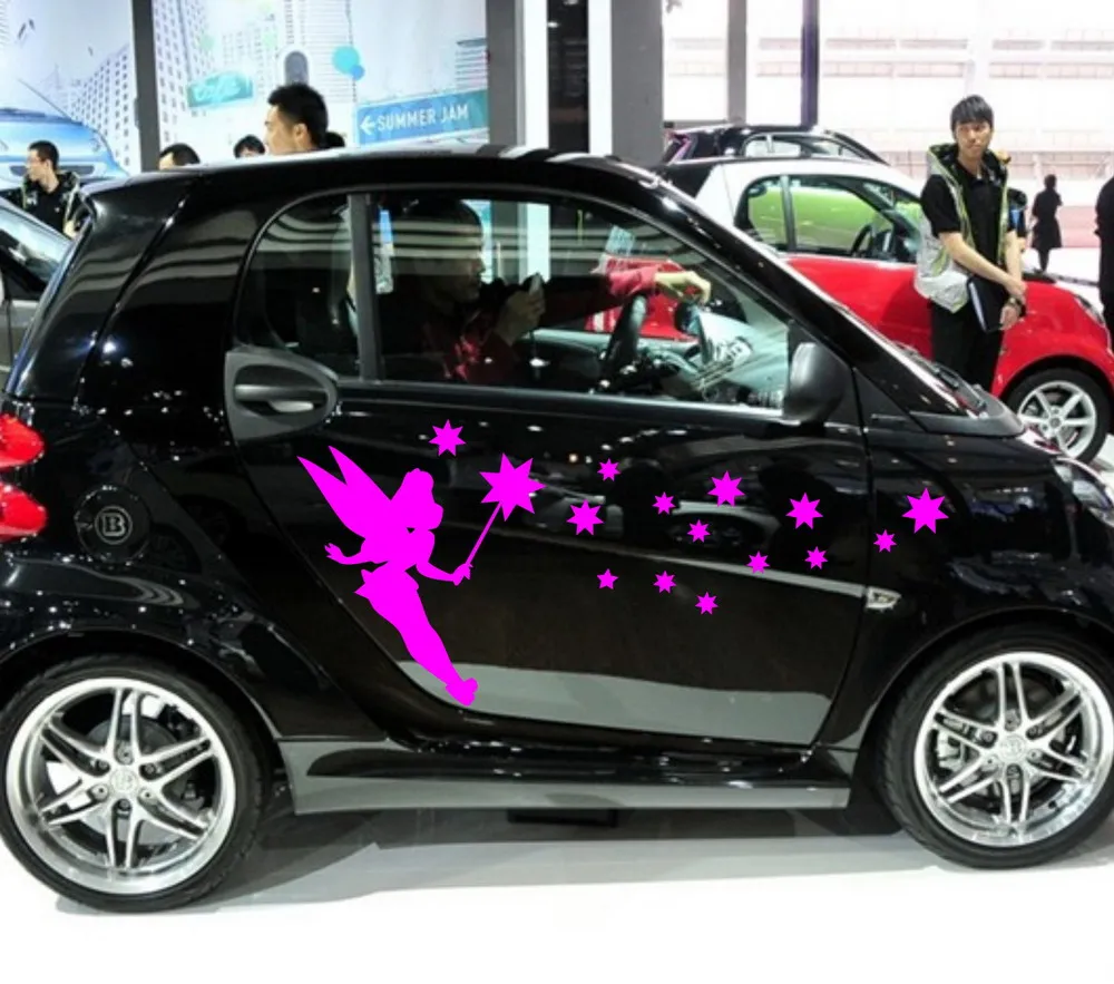 Car Decals Angel Stars Blush Cartoon for Smart Vinyl Graphics Side Door ...