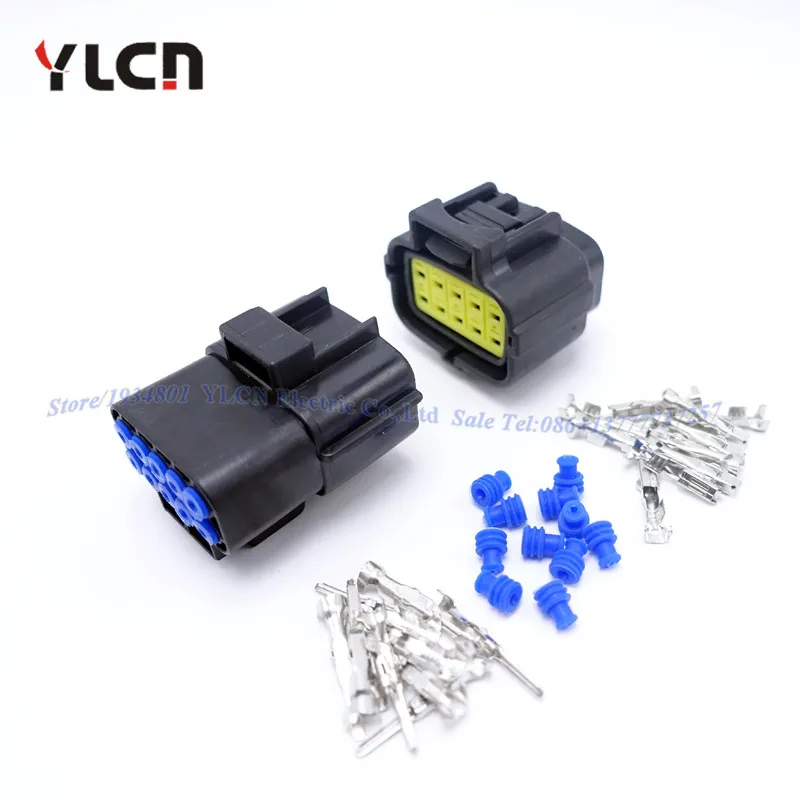 Wholesale 10 Pin Way 1Set Kit Waterproof Electrical Connector Plugs For ...