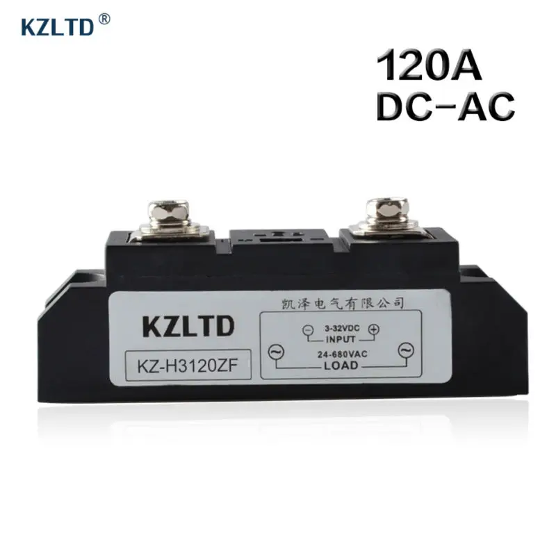 Solid-State Relay 120A 24V 240V Relay Switch 3-32V DC to 24-680V AC ...