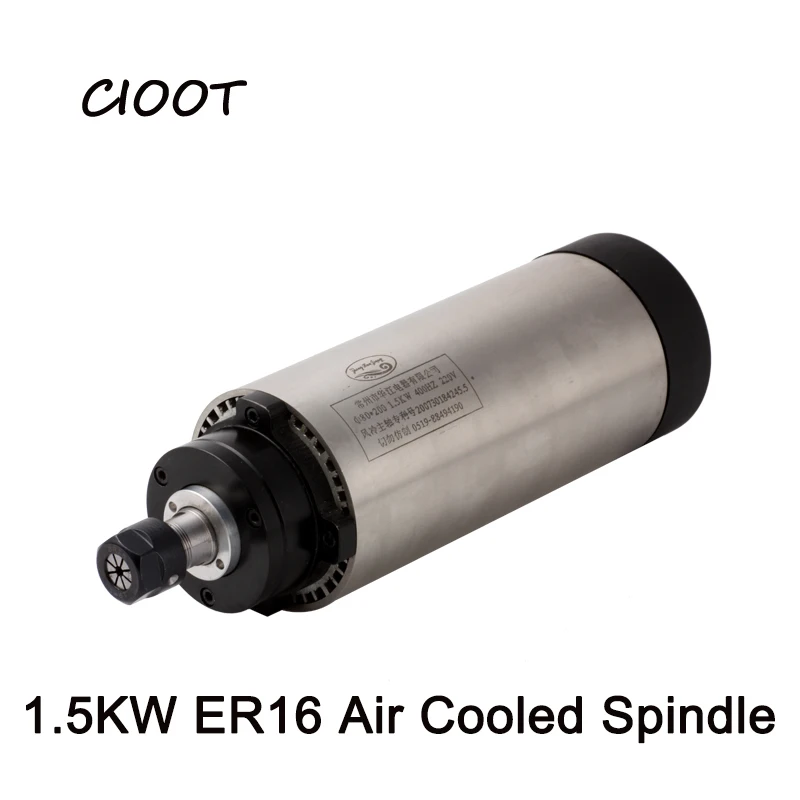 Spindle 1.5kw motor spindle cnc router spindle motor ER16 collet with 4 ...