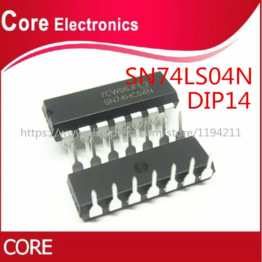 100PCS SN74LS04N DIP14 SN74LS04 New|Integrated Circuits| - AliExpress