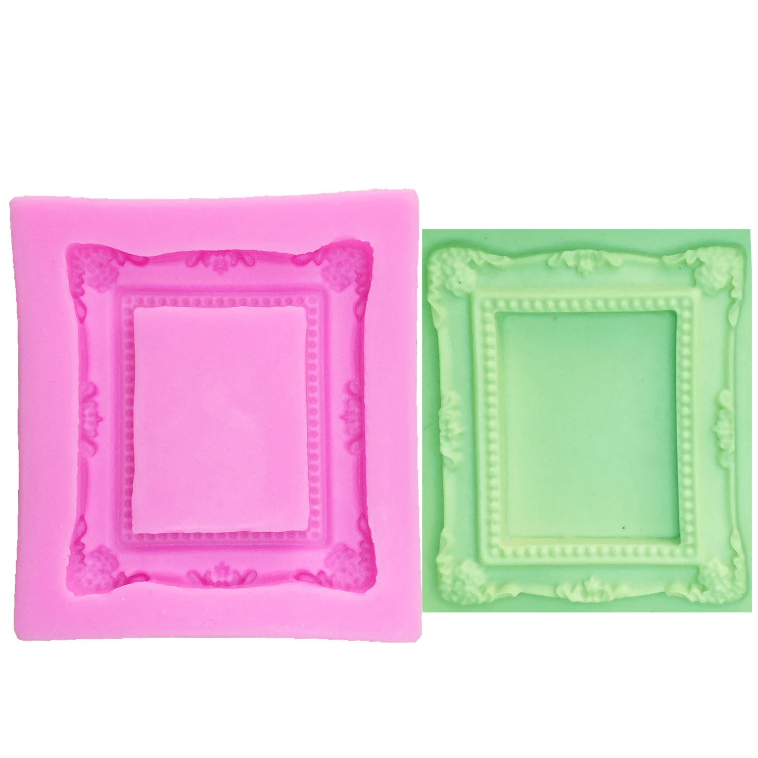 M0523 Retro Fashion Frame Shape For Cake Decorating Tools Chocolate ...