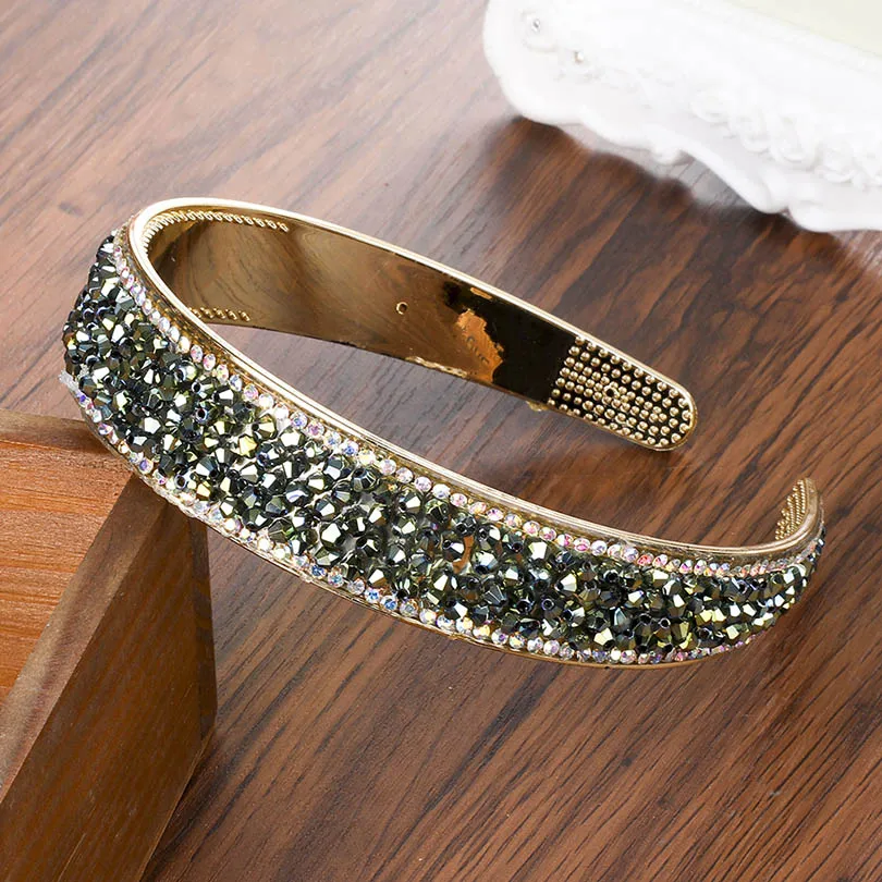 Haimeikang Luxury Gemstone Hair Bands Aurstria Rhinestone Headband ...