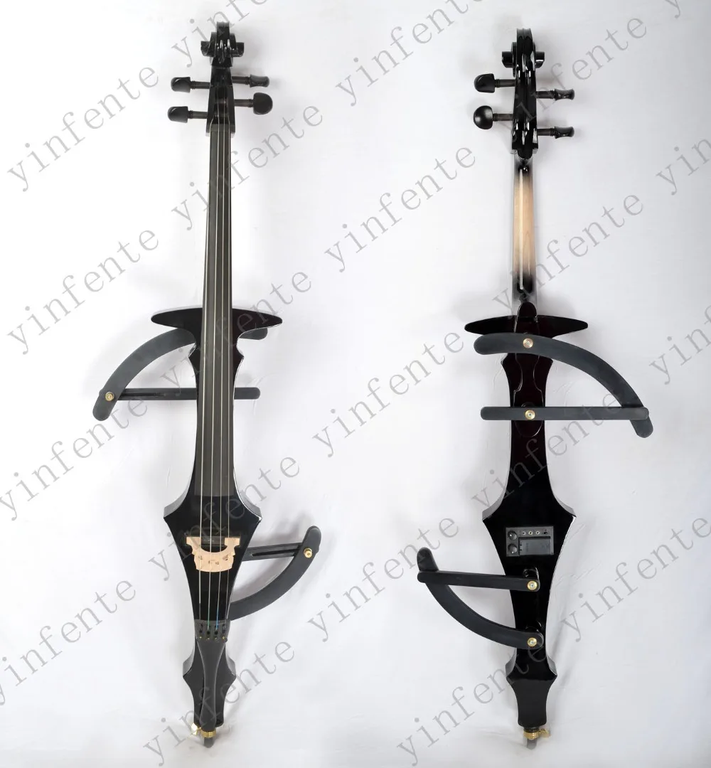 3/4 New Electric Cello Powerful Sound White Blue Black Yellow Solid ...
