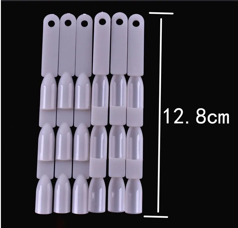 New Fake nails Bamboo style color swatches 150 color fan shape art ...