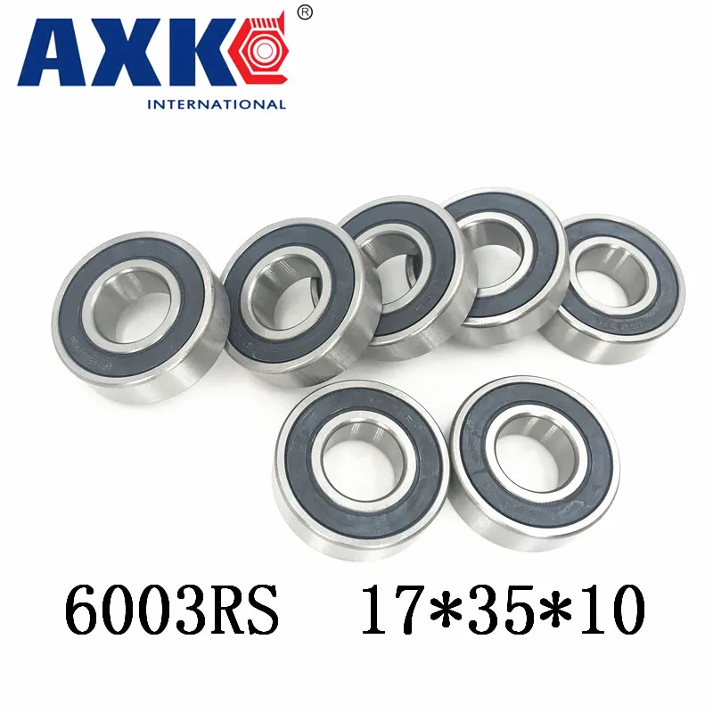 Axk 6003rs Bearing Abec-3 (6 Pcs) 17*35*10 Mm Deep Groove 6003-2rs Ball ...