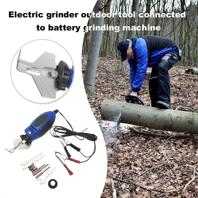 Dc 12V Chain Saw Sharpener Chainsaw Electric Grinder File Milling ...