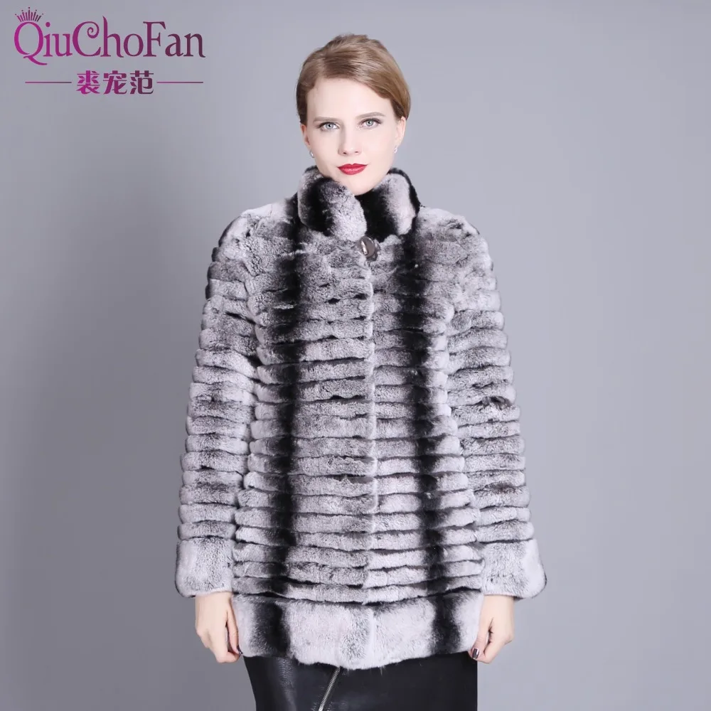 2017Real natural rex rabbit fur coat high quality 100% genuine rex ...