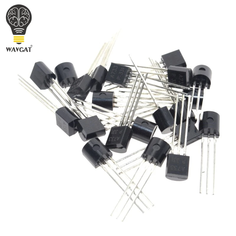 100PCS-2SA733-A733-transistor-0-1A-50V-PNP-transistor-TO-92-Plastic ...