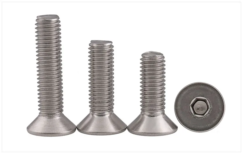 2 unids M10X25 M10 25mm M10 * 25mm Tornillos DIN7991 Plana SS acero Inoxidable 316 Hexagonal ...