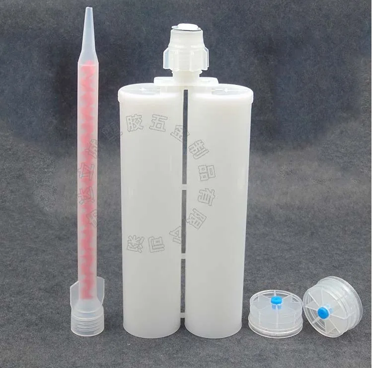 400ml Dual Epoxy Cartridge 1:1 W/ pistons ,cap and 1 piece of static mixer nozzle MC10 18|mixer ...