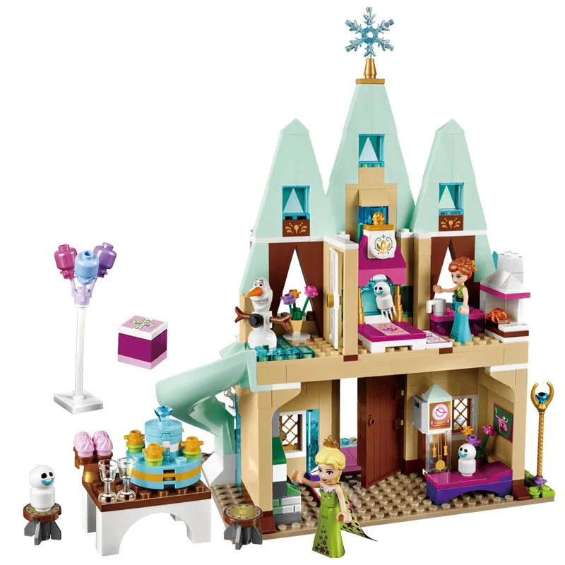 Best Seller JG301 316pcs Princess Serie Elsa Magical Ice Castle Set ...