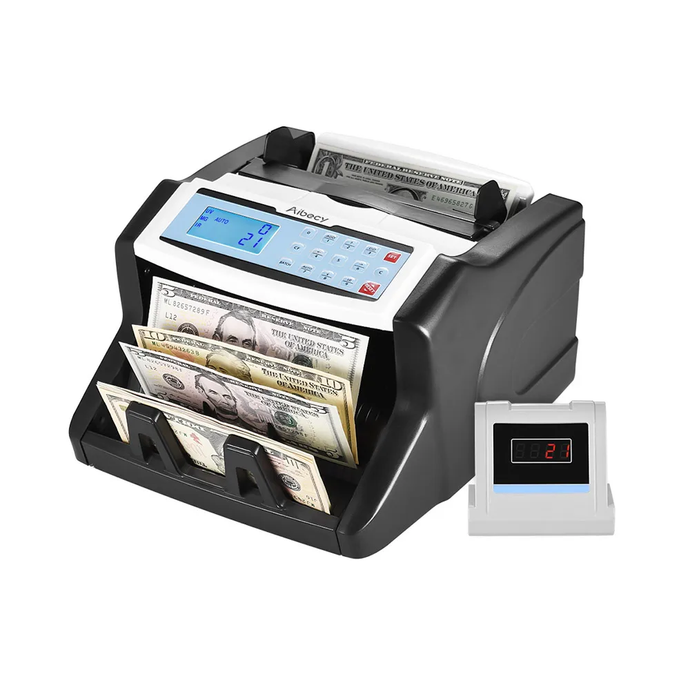 Aibecy Multi-currency Money Counter Cash Counter Banknote Cash Money ...