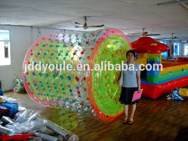 Lovely outdoor water games adult giant wonder wheel toy inflatable for ...