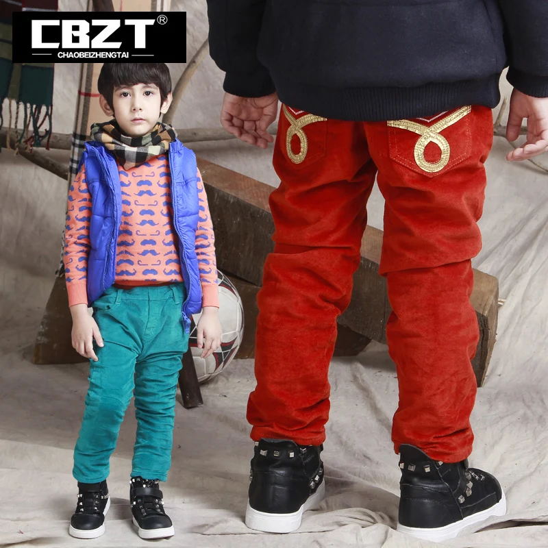 Winter Snowy Kids Clothes Fashion Type Thickening Boy Trousers Sold Color Blue Warmly Children ...