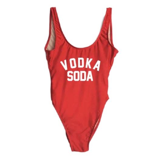 VODKA SODA Womens 2019 Swimsuit High Waisted Summer Beachwear Monokini ...