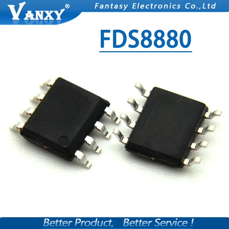 10pcs FDS8880 SOP 8 8880 SOP8 SOP new original-in Integrated Circuits ...
