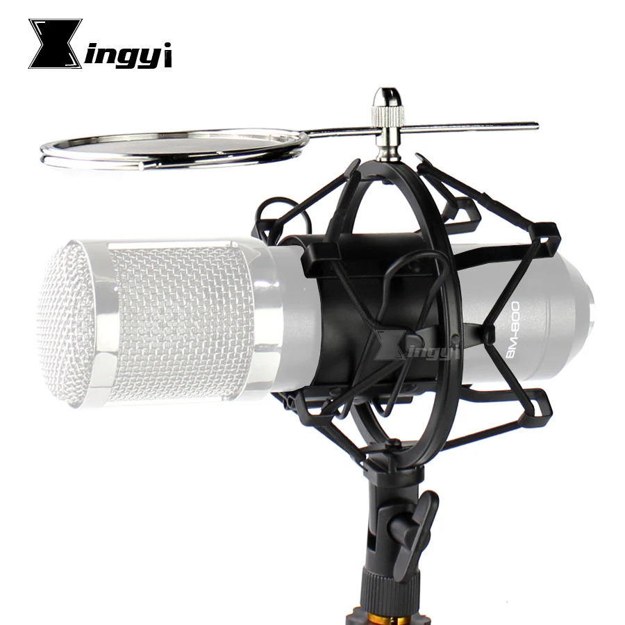 Spider Microphone Shock Mount Mic Isolation Shield Stand Wind Screen ...