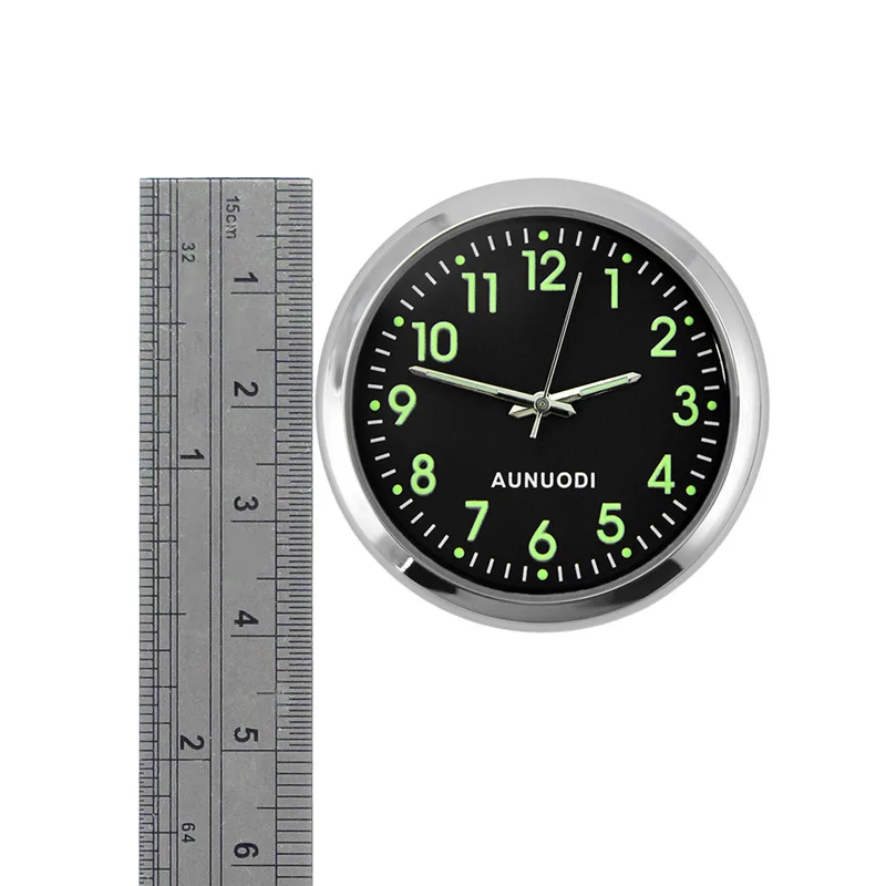 Mini clock in car Luminova Mechanics Quartz Clock Mini car Watch ...