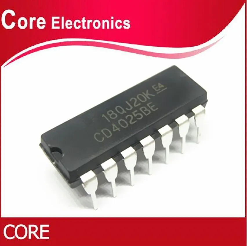 100 piezas CD4025BE DIP14 CD4025 DIP 14 nuevo|Circuitos integrados| - AliExpress