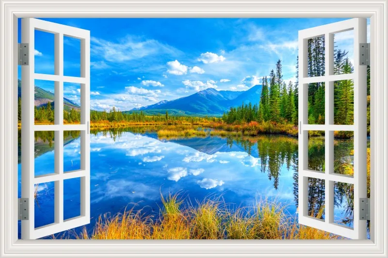 Mountain Window View