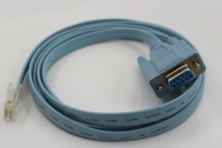 RS232 RS 232 DB9 9pin to RJ45 Cat5 LAN Router Ethernet Adapter Cable-in ...