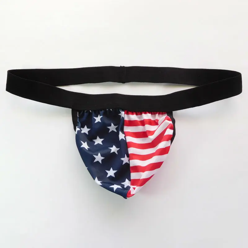 G3004 Mens String Pouch Thong Backless Pouch Stars And Stripes Flag - G ...