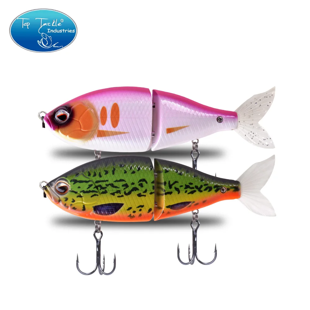 150mm 56g Hard Bait Plastic Jointed Obese Joint hunter Soft Tail Multi ...