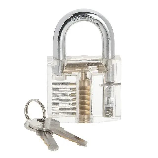 Professional Practice Padlocks Metal Cutaway Lock +Transparent Padlock ...