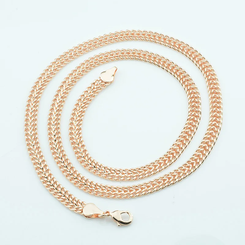 Gold 585 Necklace Men 6mm | Wheat Curb Chains | Gold 585 Chain - 6mm ...