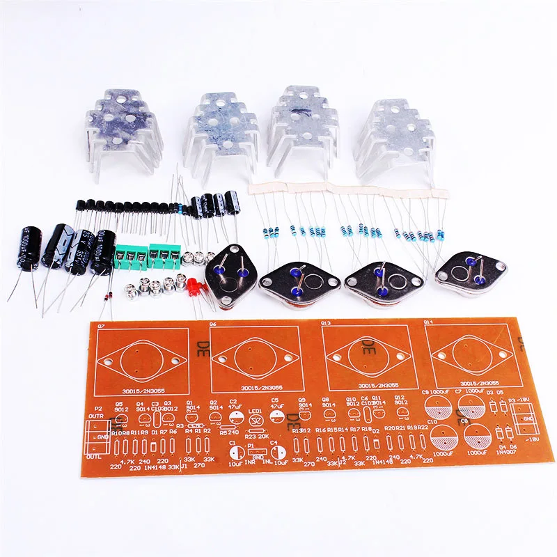 【KAMDSS015】Electronic DIY Kits OCL Amplifier Board Suite 100W Dual ...