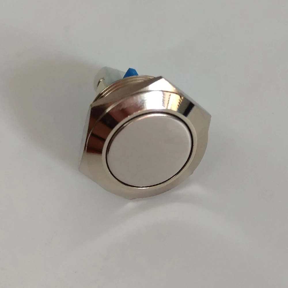 19mm Momentary Normally Closed ON/OFF screw terminal Vandal resistant ...