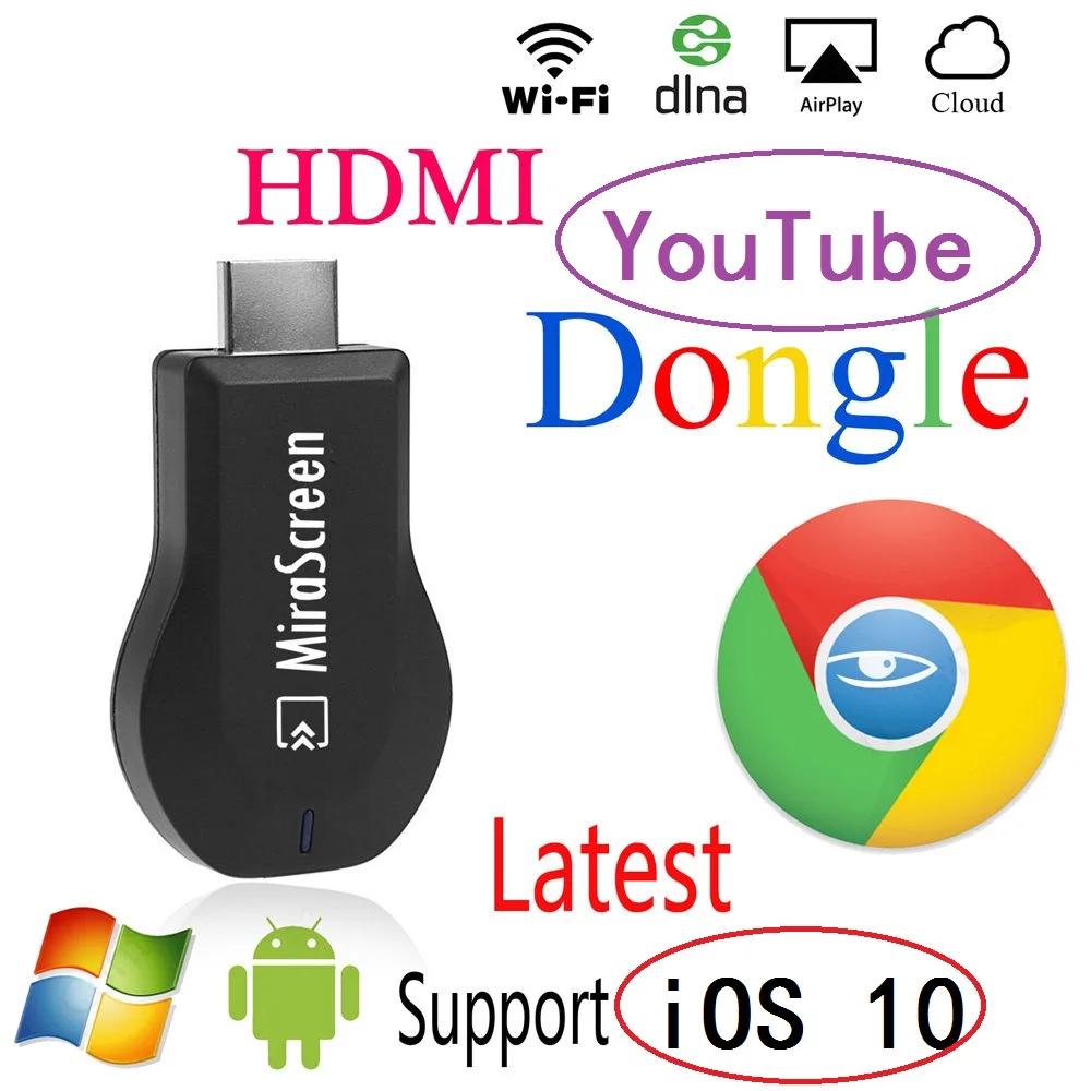 Miracast Mirascreen Adapter Dongle DLNA Mirror AirPlay Phone Screen to ...