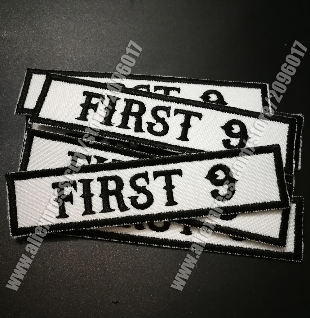 Aliexpress.com : Buy BLACK CUSTOMIZED SONS OF FIRST 9 PATCHES BADGES ...