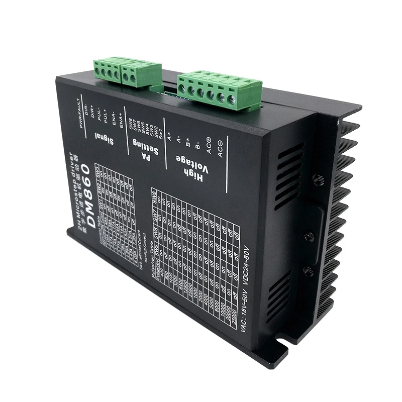 Dm860 Stepper Motor Driver Controller Micro Step Motor Brushless Dc ...